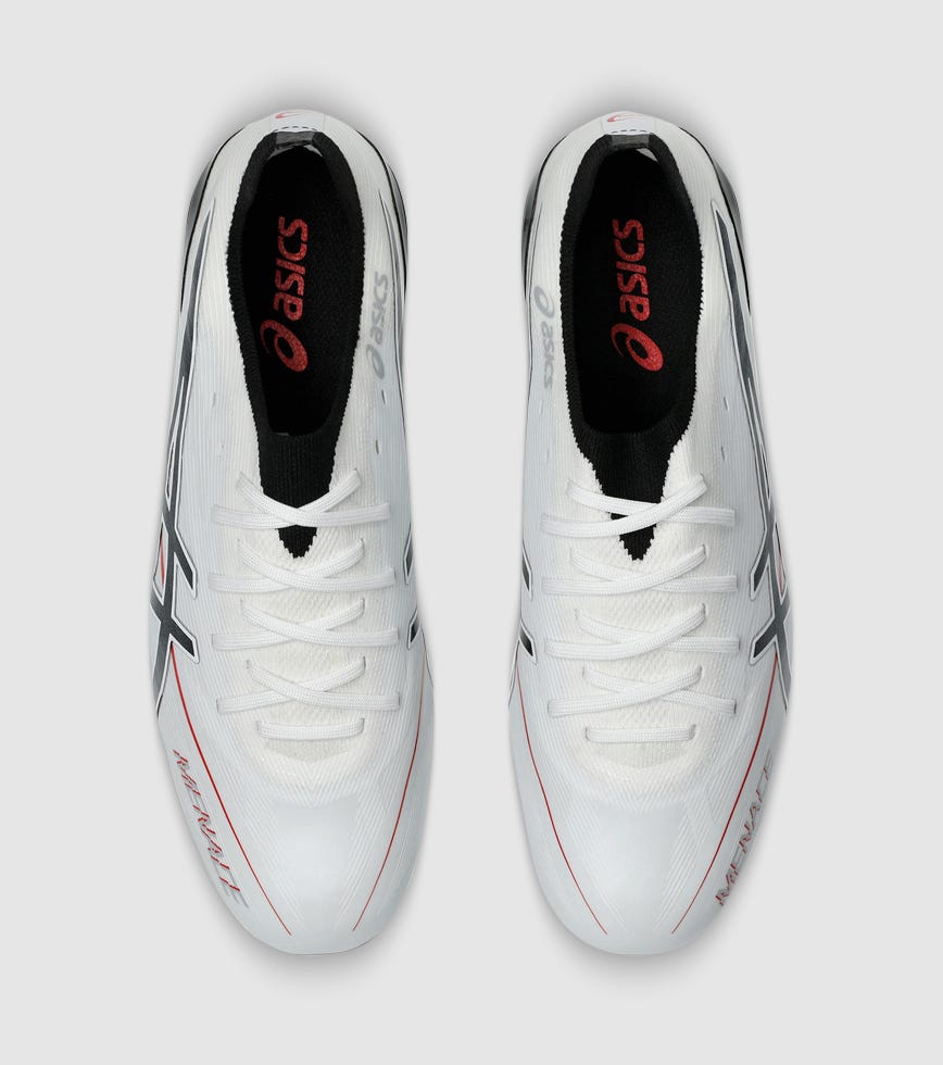 ASICS MENACE 5 (FG) MENS FOOTBALL BOOTS WHITE BLACK | The Athlete's Foot