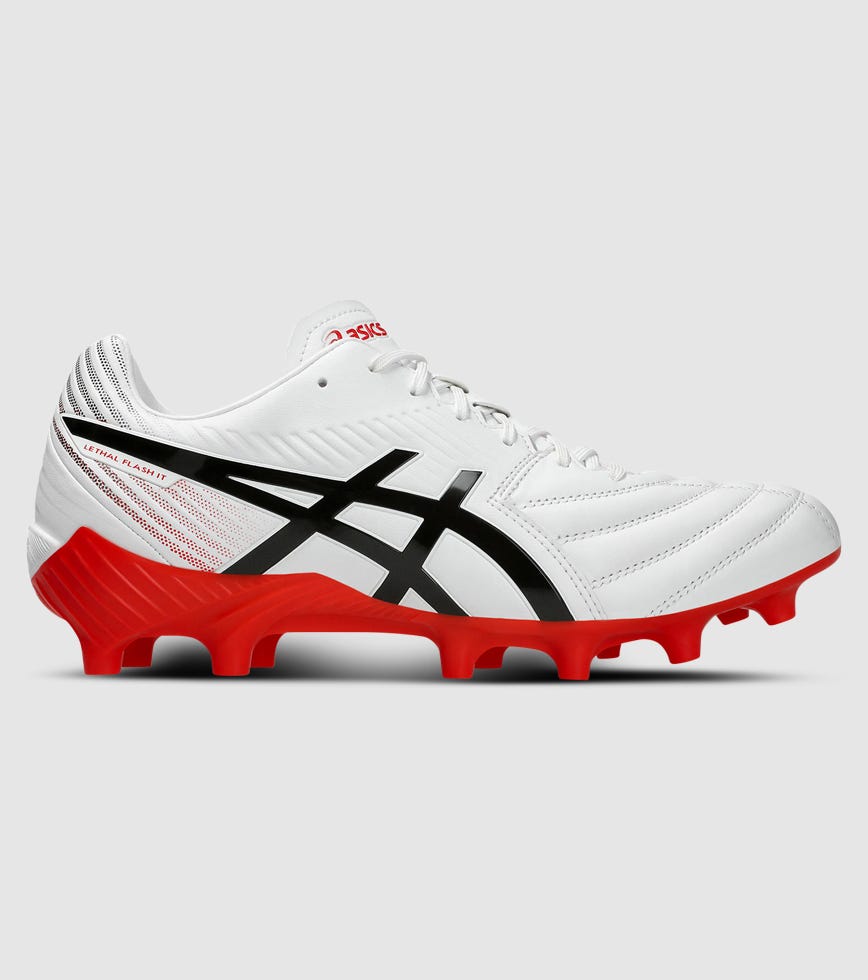ASICS LETHAL FLASH IT FF 3 MENS FOOTBALL BOOTS WHITE BLACK | The ...