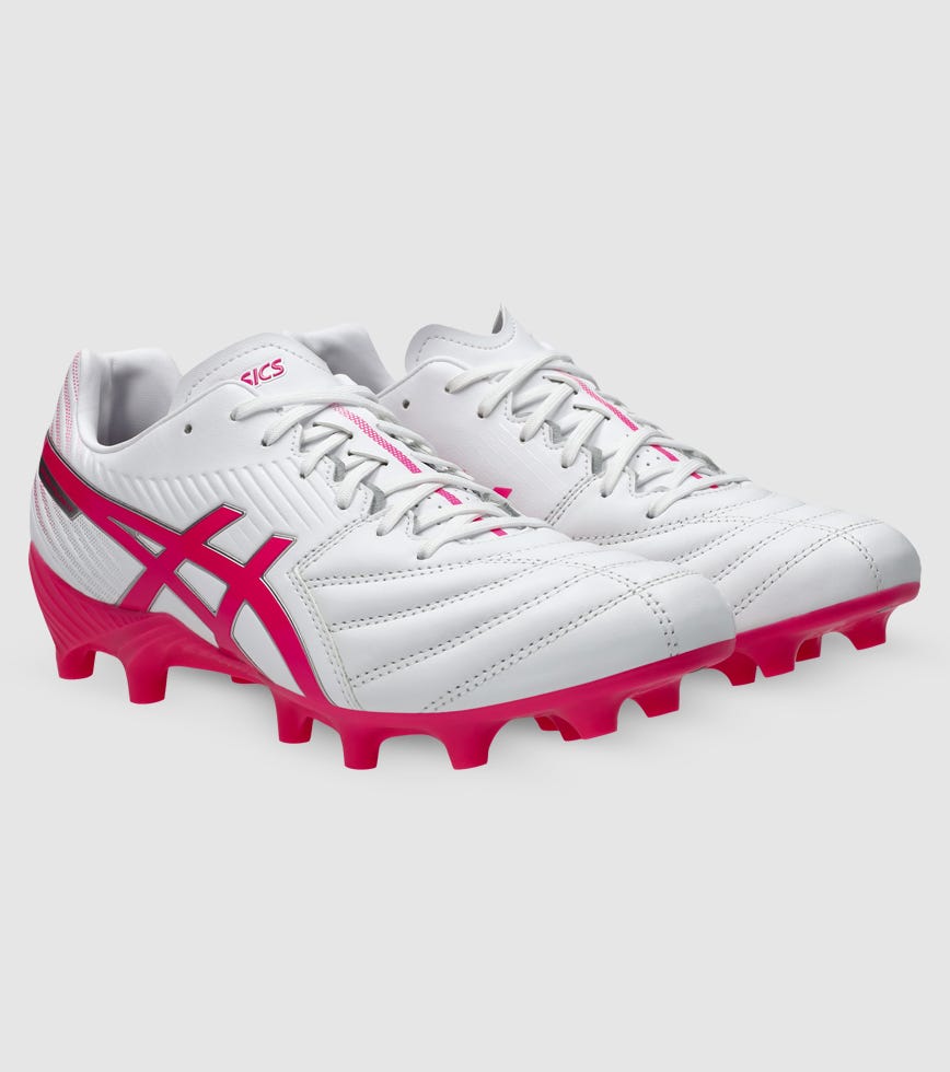 ASICS LETHAL FLASH IT FF 3 (FG) WOMENS FOOTBALL BOOTS WHITE PINK GLO ...