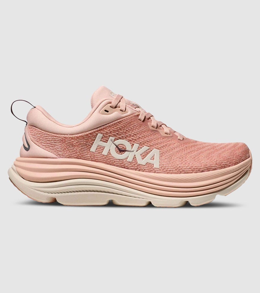 HOKA GAVIOTA 5 WOMENS ROSE LATTE ROSE CREAM | The Athlete's Foot