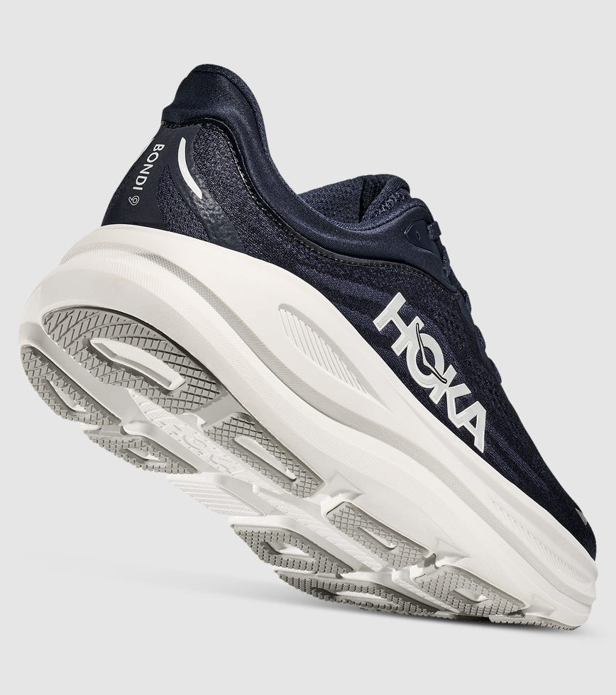 HOKA BONDI 9 (4E X-WIDE) MENS VARSITY NAVY WHITE | The Athlete's Foot