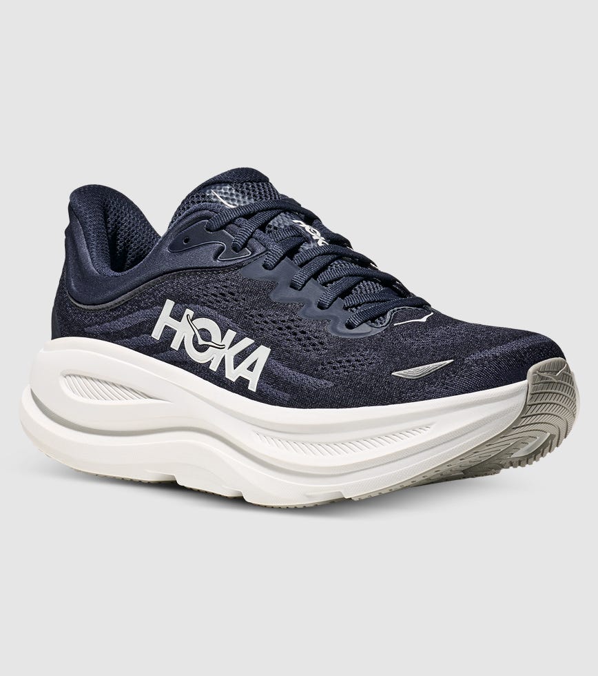 HOKA BONDI 9 (4E X-WIDE) MENS VARSITY NAVY WHITE | The Athlete's Foot