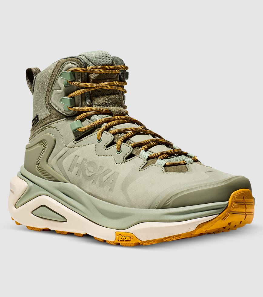 HOKA KAHA 3 GORE-TEX MENS SEA MOSS OAT MILK | The Athlete's Foot