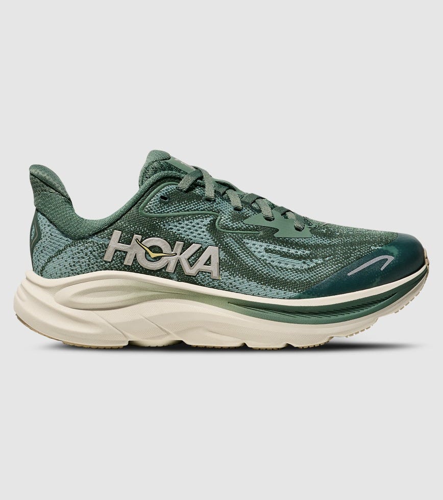 HOKA CLIFTON 10 (GS) KIDS FERN TRUFFLE SALT | The Athlete's Foot