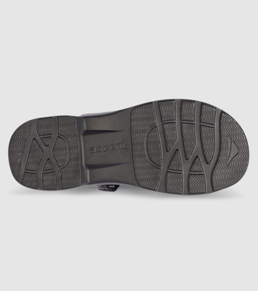 ASCENT ADELA JUNIOR GIRLS MARY JANE SCHOOL SHOES BLACK | The Athlete's Foot