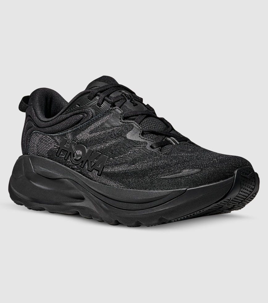 HOKA GAVIOTA 6 MENS BLACK BLACK | The Athlete's Foot