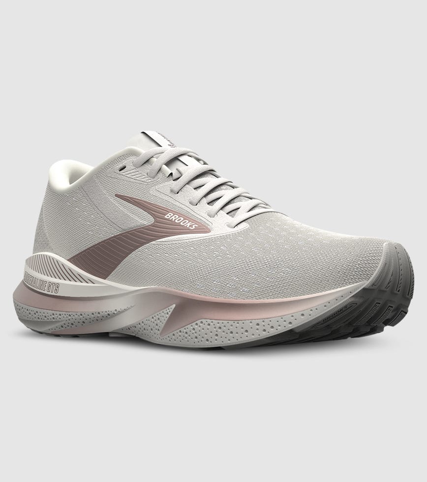 BROOKS ADRENALINE GTS 24 WOMENS COCONUT ROSE GOLD WHITE | The Athlete's ...