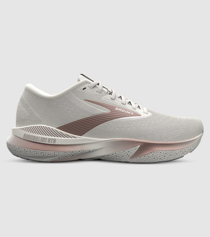 BROOKS ADRENALINE GTS 24 WOMENS COCONUT ROSE GOLD WHITE | The Athlete's ...