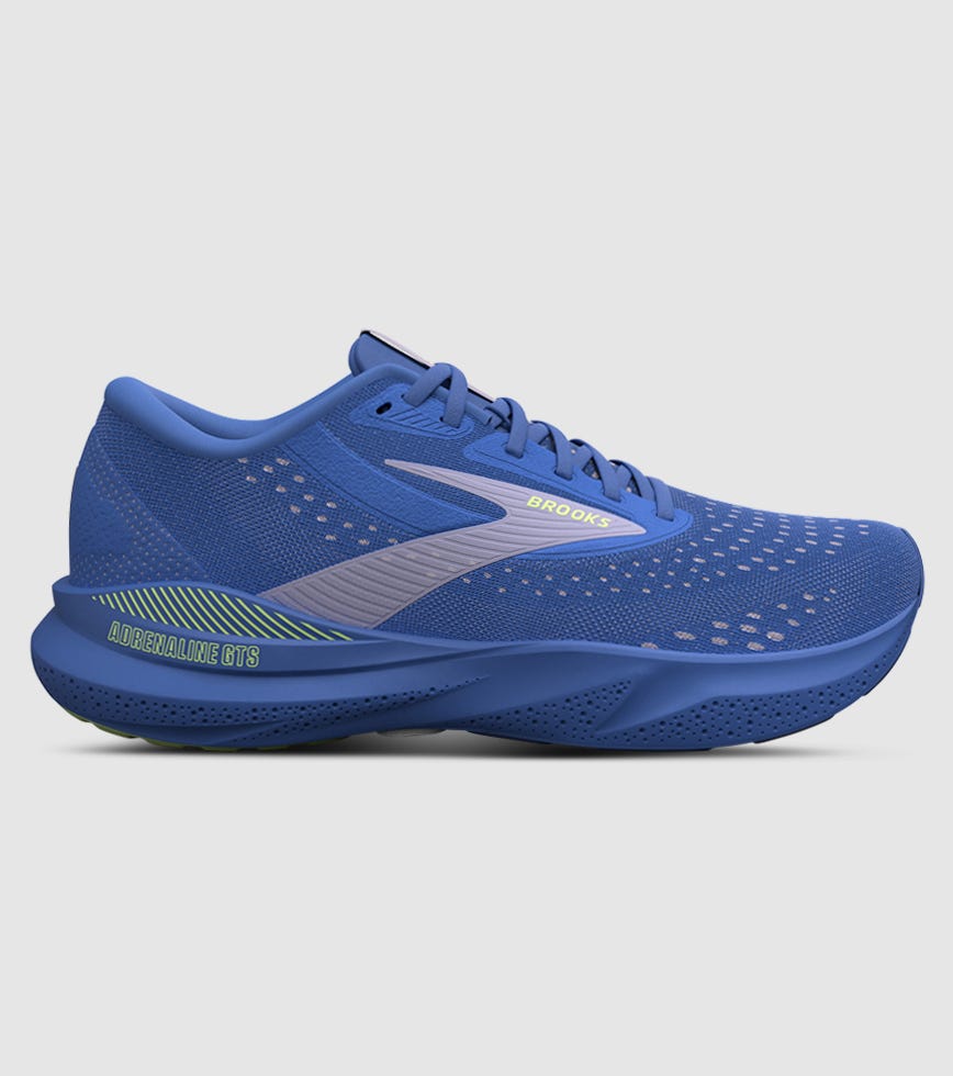 BROOKS ADRENALINE GTS 24 WOMENS AMPARO THISTLE YELLOW | The Athlete's Foot