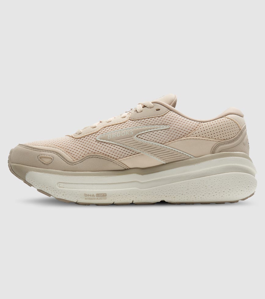BROOKS GHOST MAX 2 SUEDE WOMENS ALMOND PEACH CHATEAU CO | The Athlete's ...