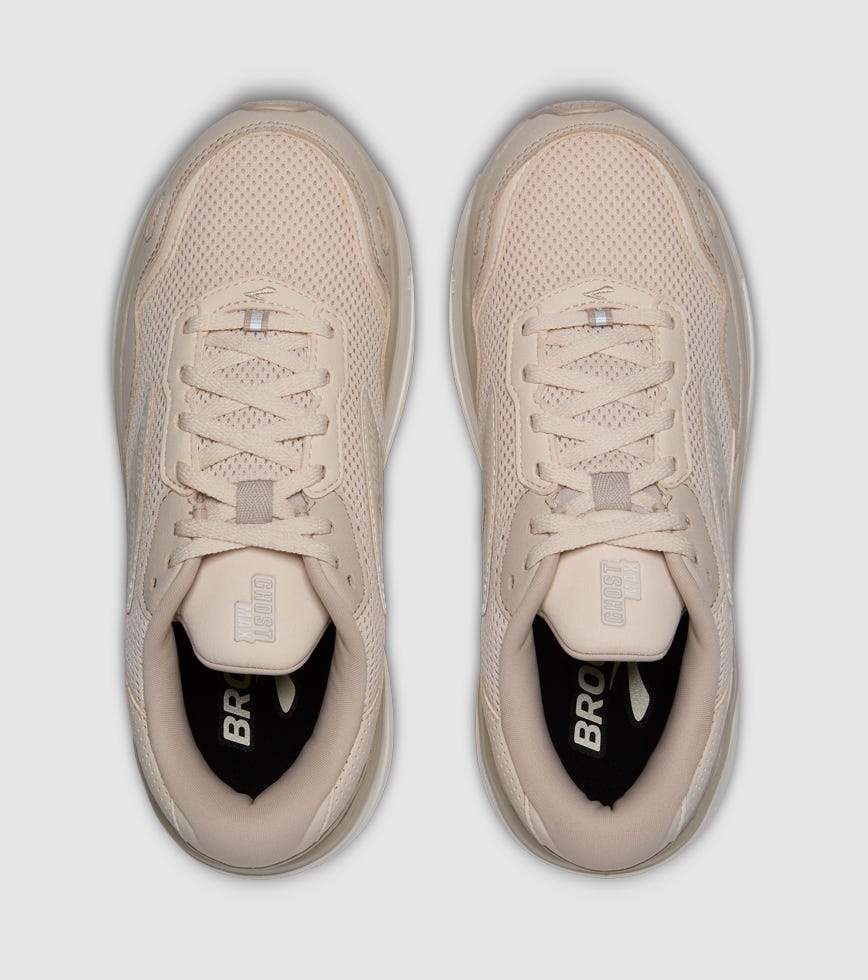 BROOKS GHOST MAX 2 SUEDE WOMENS ALMOND PEACH CHATEAU CO | The Athlete's ...
