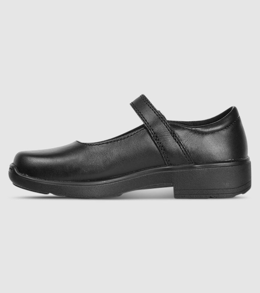 ASCENT ADELA BUCKLE JUNIOR GIRLS MARY JANE SCHOOL SHOES BLACK | The ...