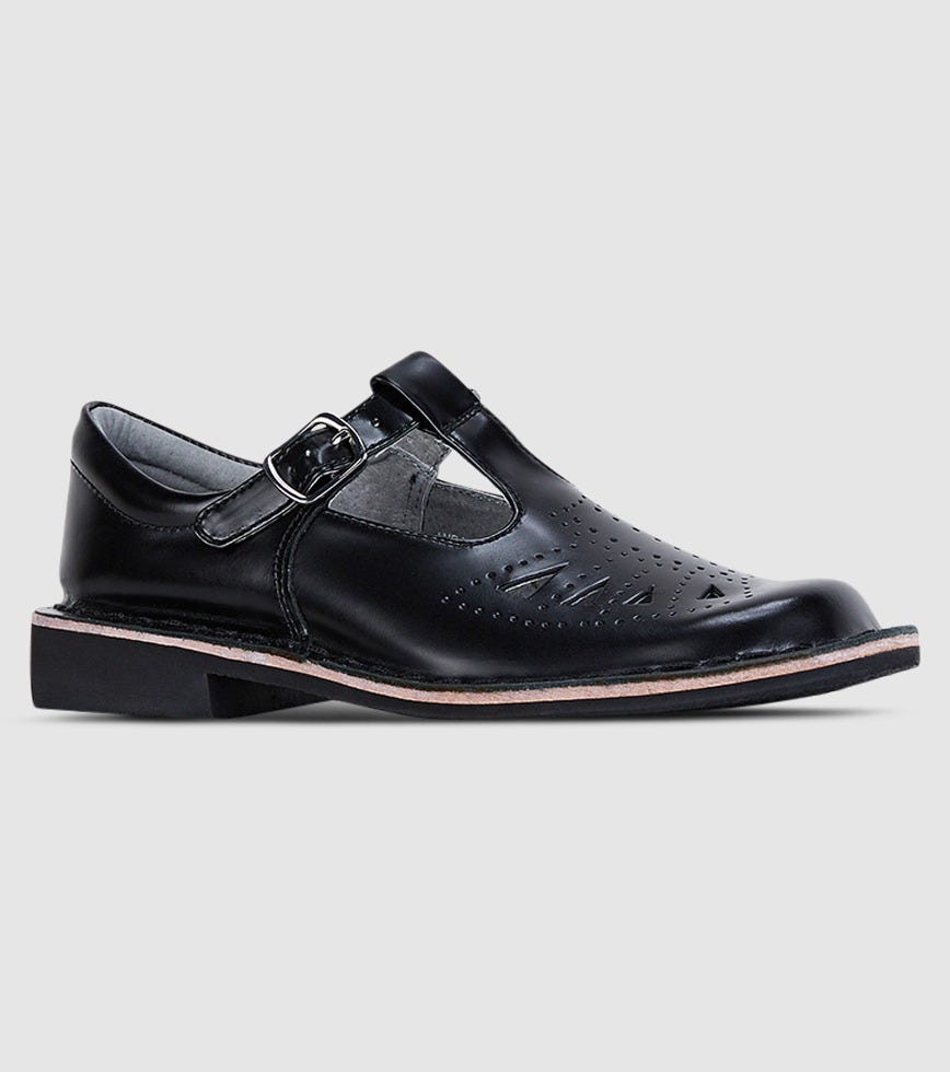 HARRISON INDIANA 2 JUNIOR GIRLS T-BAR SCHOOL SHOES BLACK | The Athlete ...