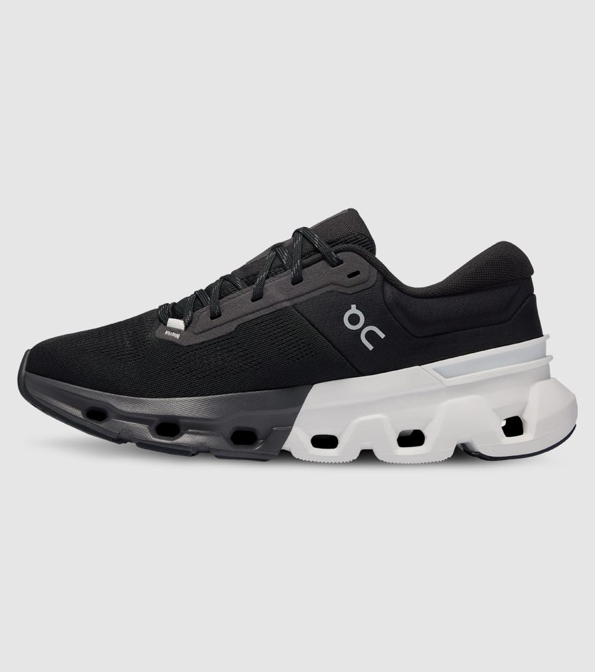 ON RUNNING CLOUDFLYER 5 MENS BLACK WHITE | The Athlete's Foot