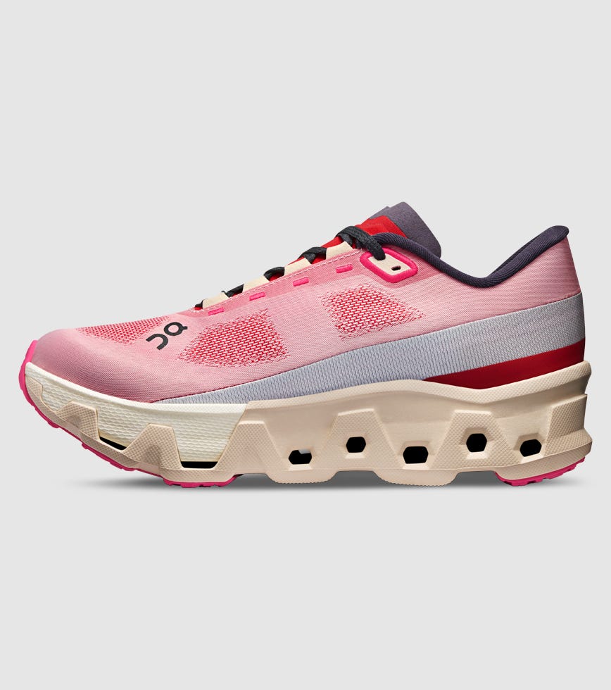 ON CLOUDMONSTER HYPER WOMENS RED CREAM | The Athlete's Foot