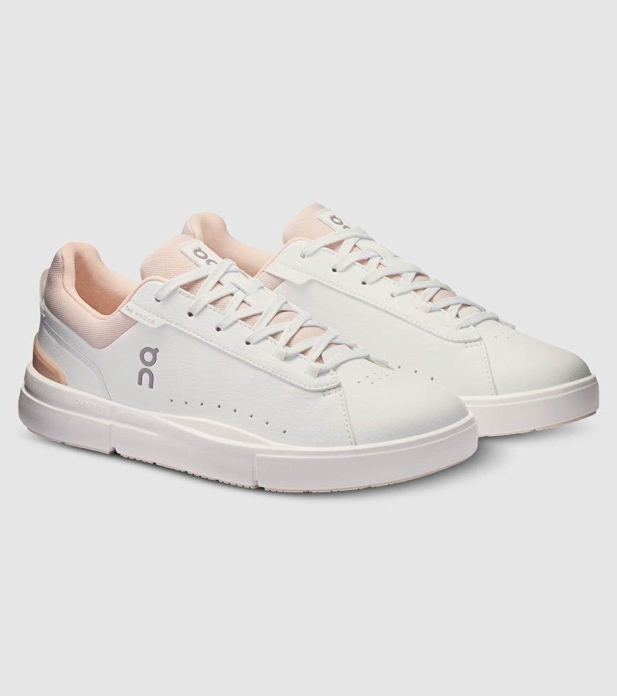 ON THE ROGER ADVANTAGE WOMENS WHITE ROSEHIP | The Athlete's Foot