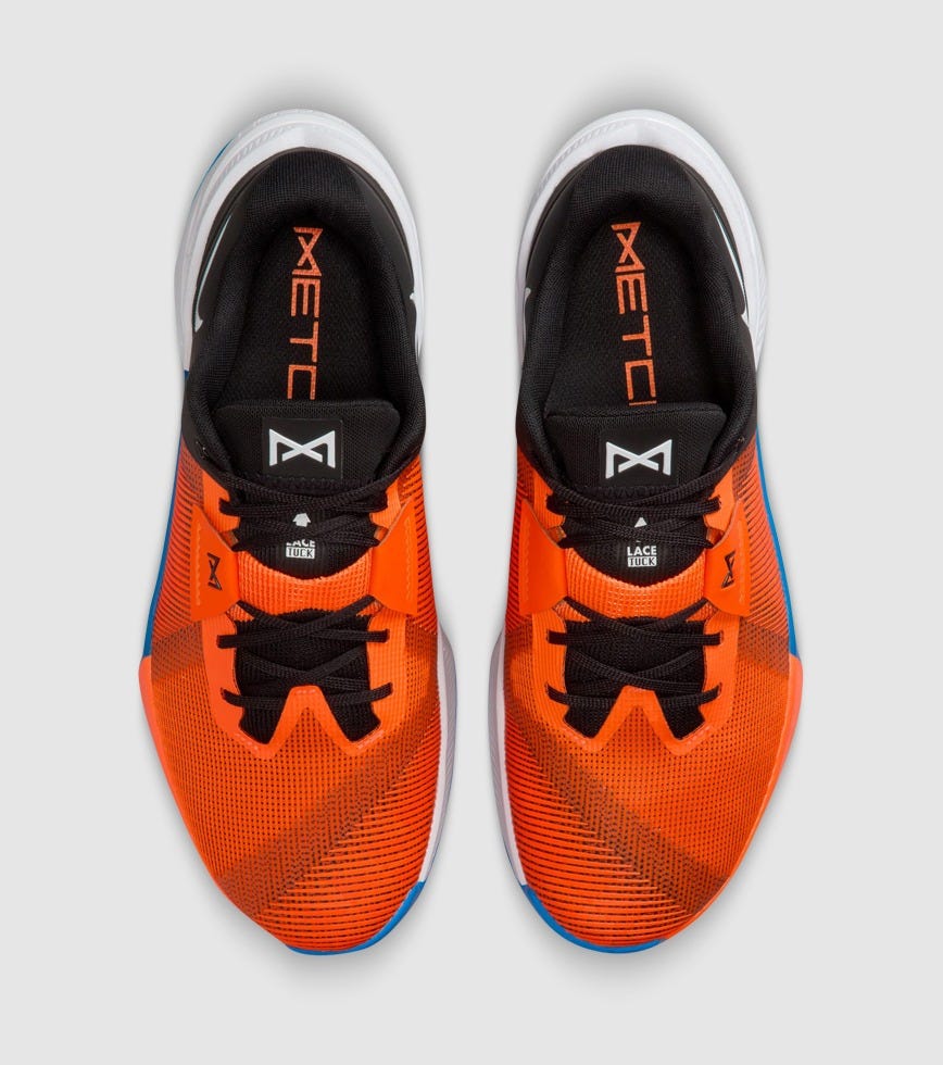 NIKE METCON 10 MENS TOTAL ORANGEWHITE PHOTO BLUE BLAC | The Athlete's Foot