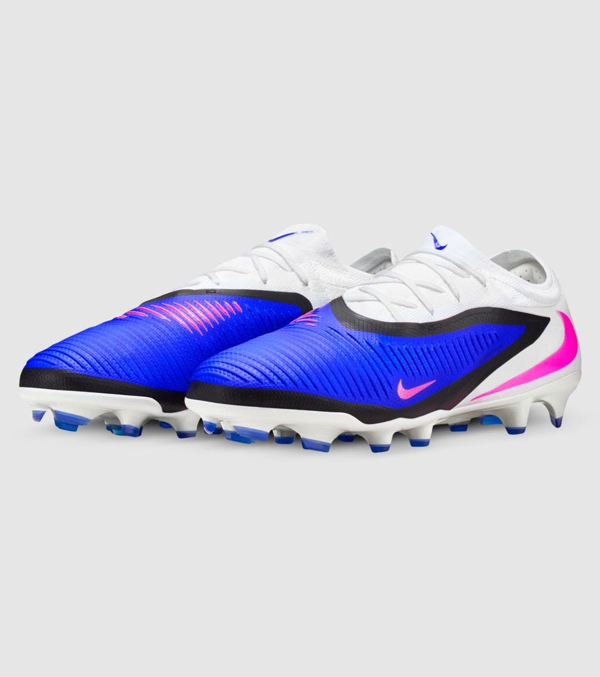 NIKE PHANTOM 6 LOW PRO (FG) MENS FOOTBALL BOOTS RACER BLUE PINK BLAST ...