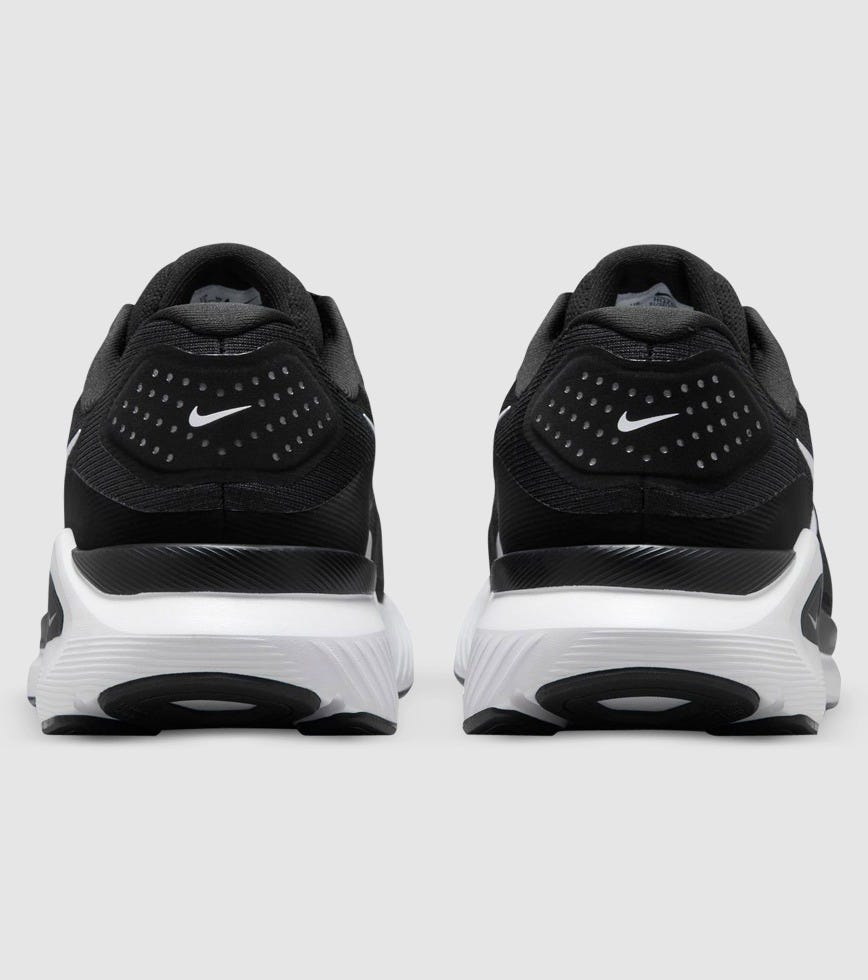 NIKE STRUCTURE 26 MENS (4E WIDE) BLACK WHITE WOLF GREY METALLIC SILVER ...