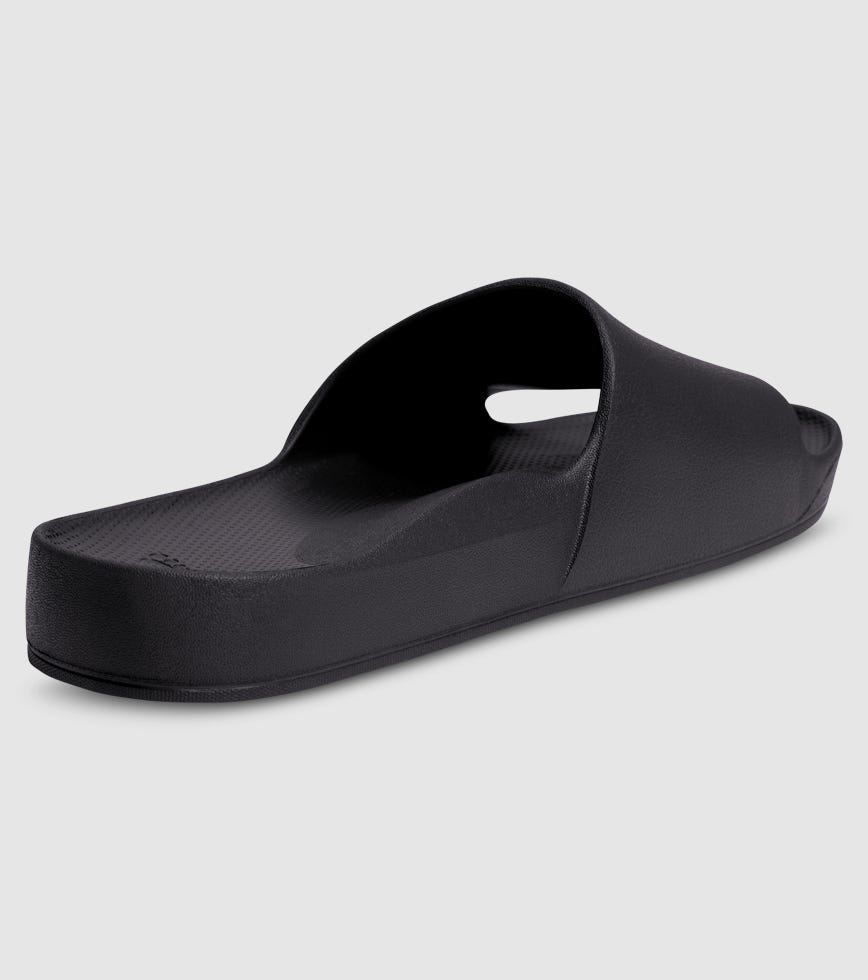 ARCHIES ARCH SUPPORT UNISEX SLIDES BLACK | The Athlete's Foot