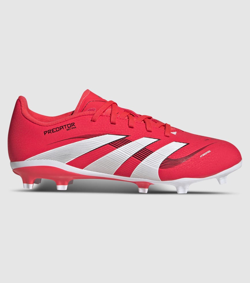 ADIDAS PREDATOR LEAGUE (MG) (GS) KIDS FOOTBALL BOOTS LUCID RED FTWR ...