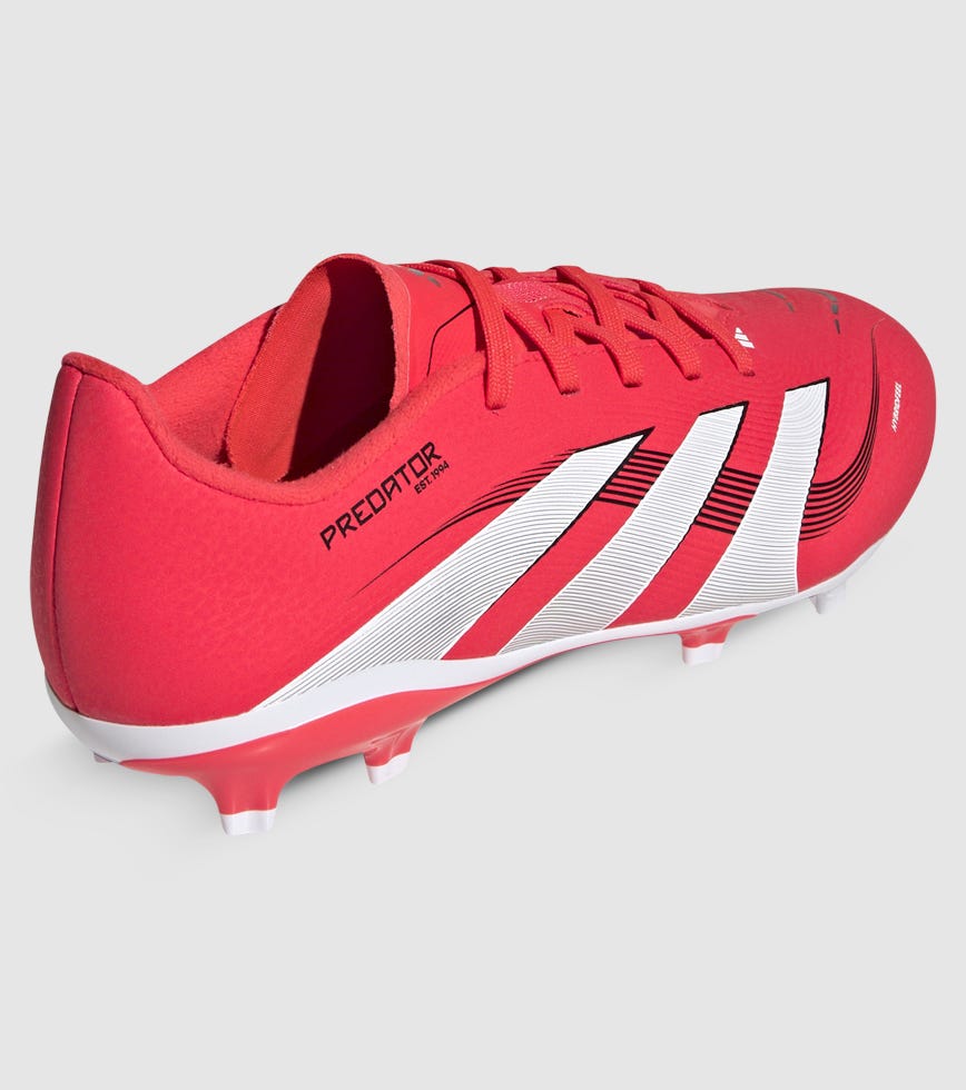 ADIDAS PREDATOR LEAGUE (MG) (GS) KIDS FOOTBALL BOOTS LUCID RED FTWR ...