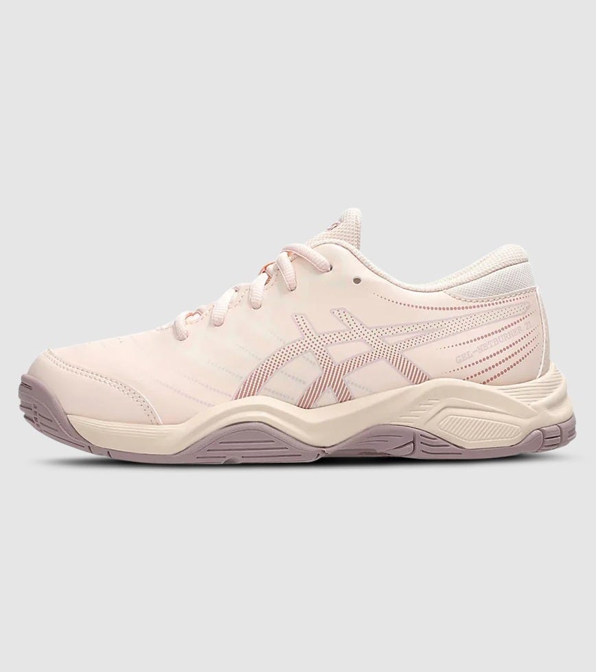 ASICS GEL-NETBURNER 21 (GS) KIDS NETBALL SHOES PEARL PINK ROSE ROUGE ...