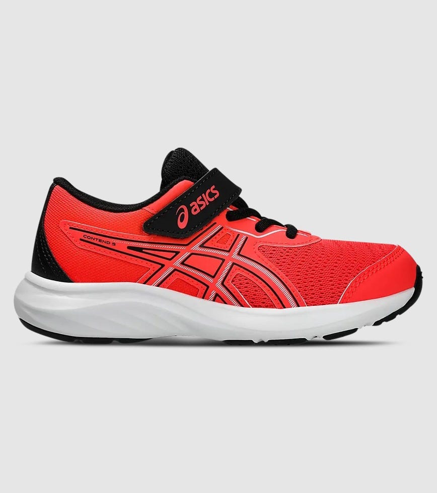 ASICS CONTEND 9 (PS) KIDS FLASH RED BLUE FADE | The Athlete's Foot
