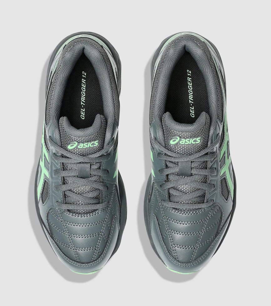 ASICS GEL-TRIGGER 12 TX (GS) KIDS STEEL GREY MENTHOL | The Athlete's Foot