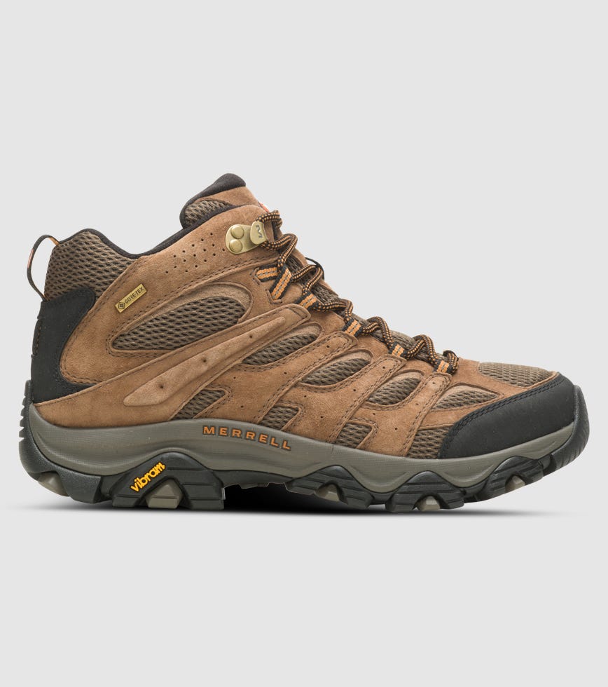 MERRELL MOAB 3 MID GORE-TEX (2E WIDE) MENS EARTH | The Athlete's Foot