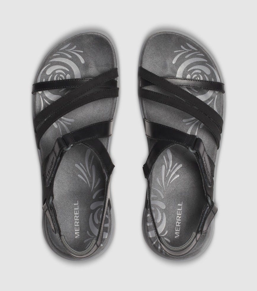 MERRELL HARBOR BACKSTRAP WOMENS BLACK | The Athlete's Foot