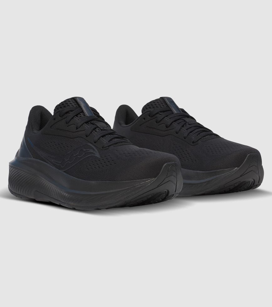 SAUCONY ECHELON 10 (D-WIDE) WOMENS TRIPLE BLACK | The Athlete's Foot