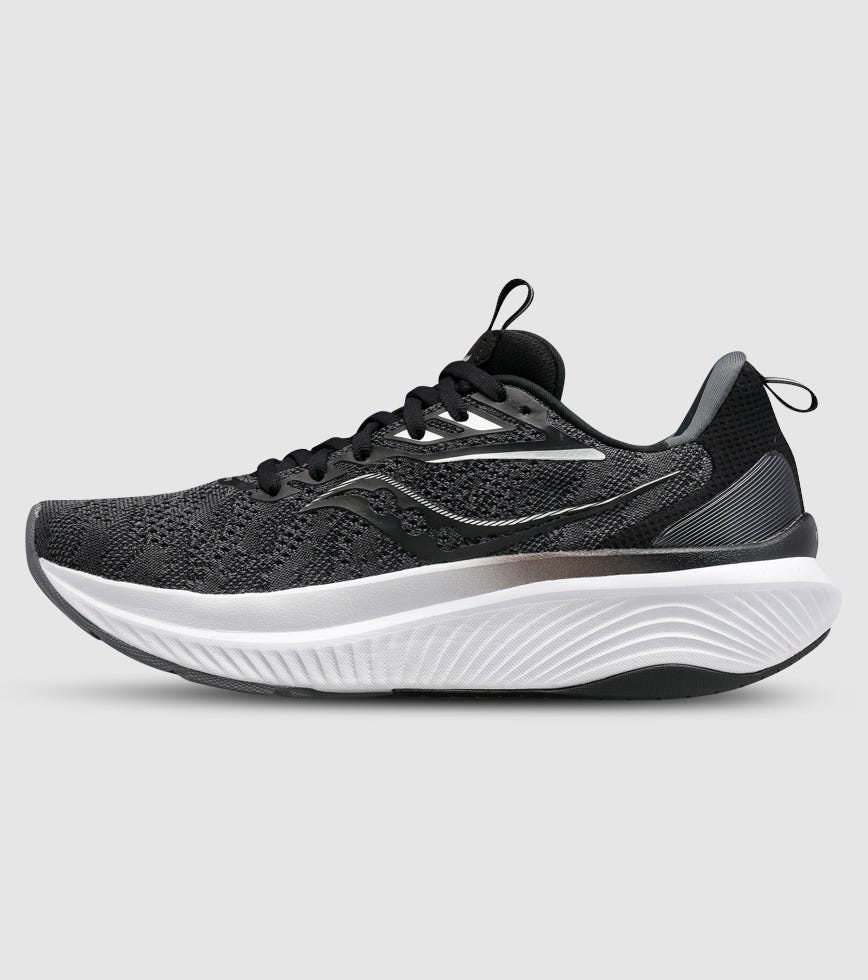 SAUCONY ECHELON 9 (4E) MENS BLACK WHITE | The Athlete's Foot