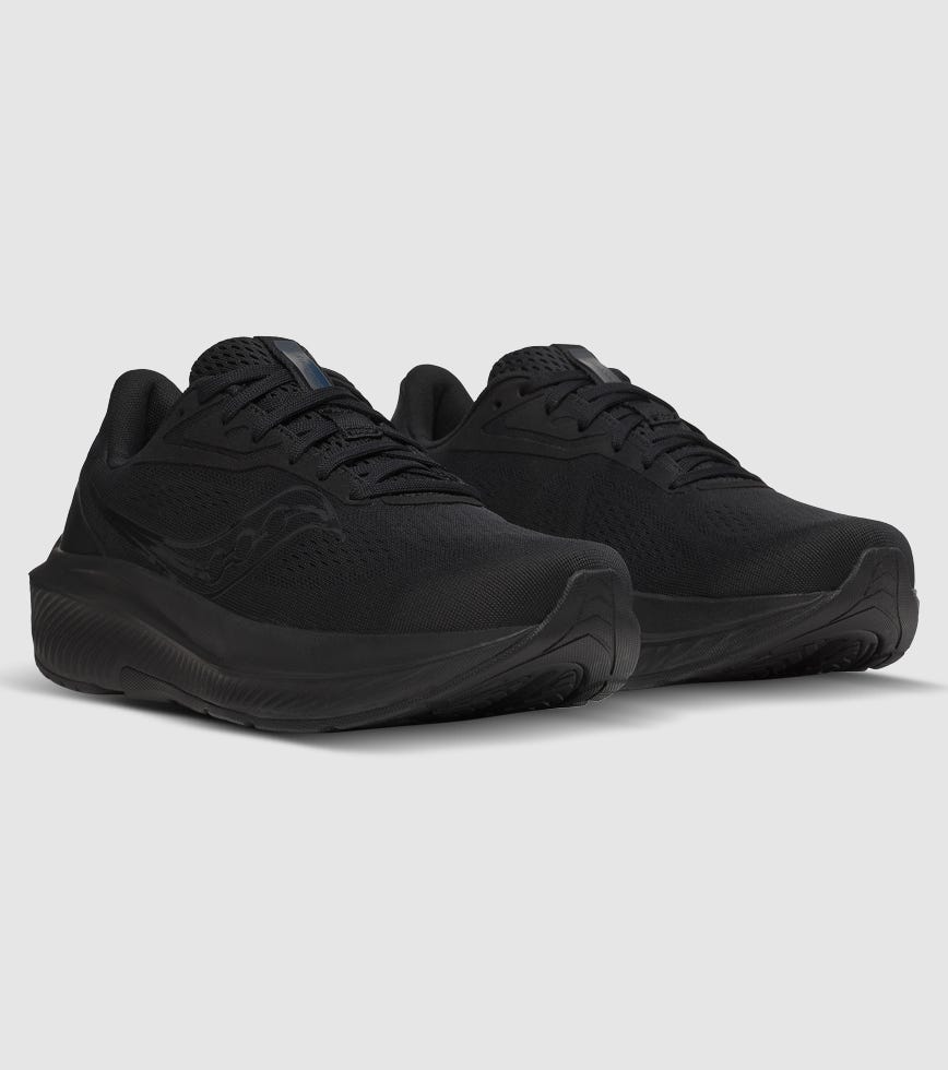 SAUCONY ECHELON 10 (2E WIDE) MENS TRIPLE BLACK | The Athlete's Foot