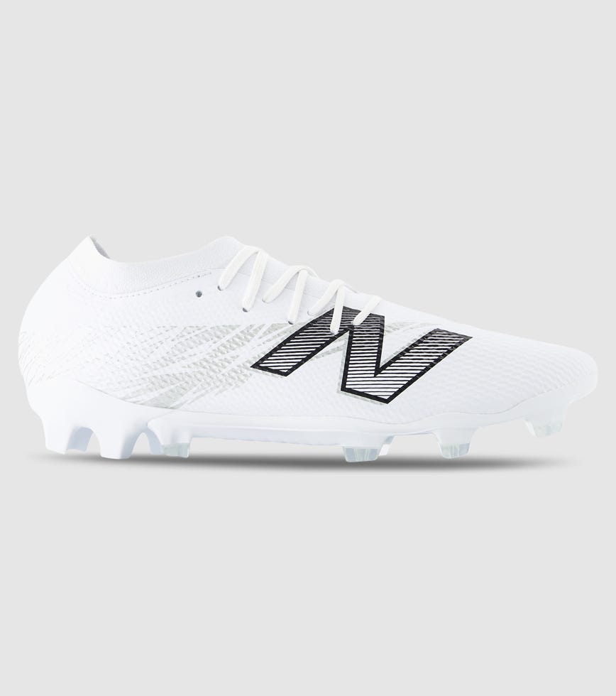 NEW BALANCE FURON TEAM V8 (FG) MENS FOOTBALL BOOTS WHITE | The Athlete ...