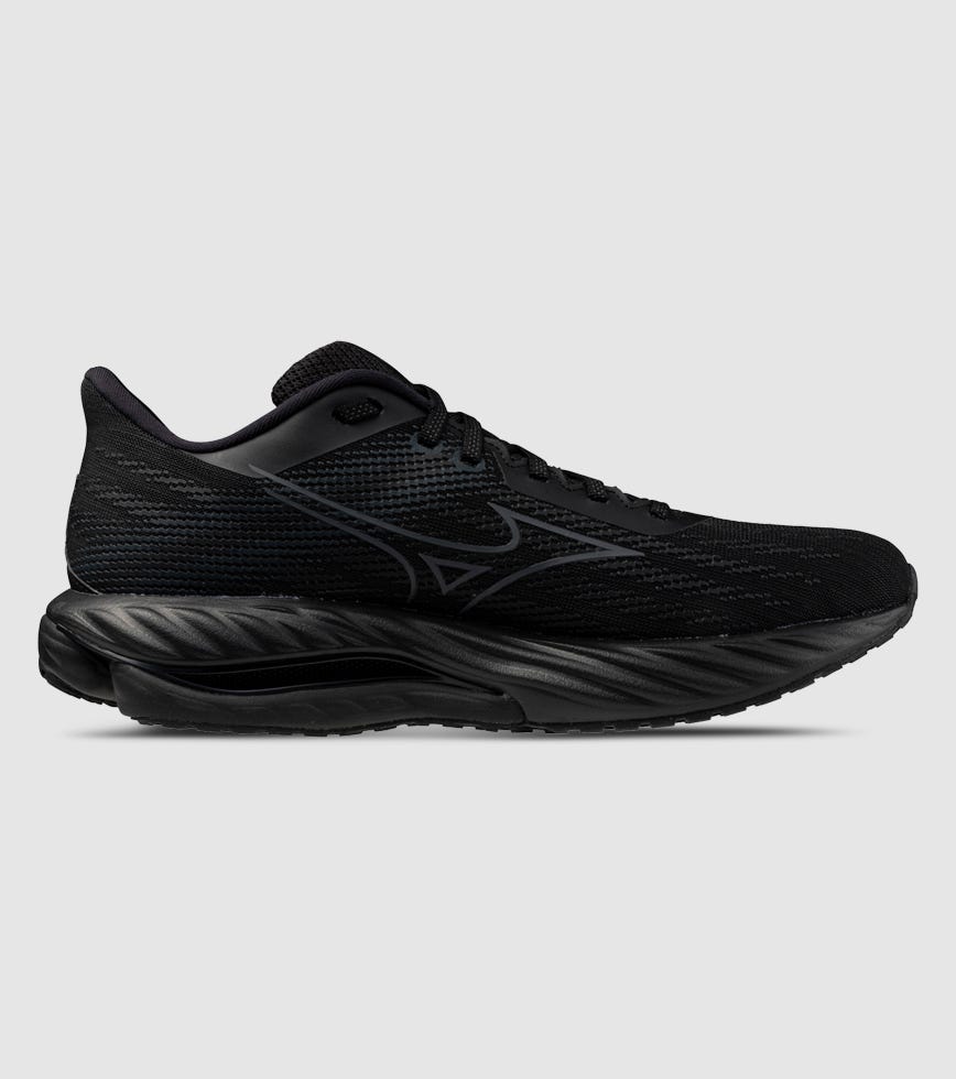 MIZUNO WAVE INSPIRE 21 (D WIDE) WOMENS BLACK METALLIC GRAY | The ...