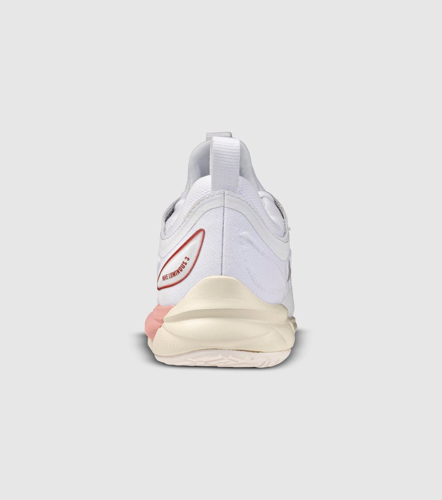 MIZUNO WAVE LUMINOUS 3 (D WIDE) WOMENS NETBALL SHOES WHITE ROSE ...