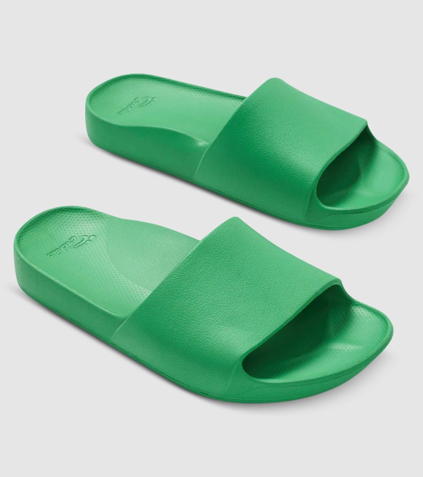 ARCHIES ARCHIES SUPPORT SLIDES MENS KELLY GREEN | The Athlete's Foot
