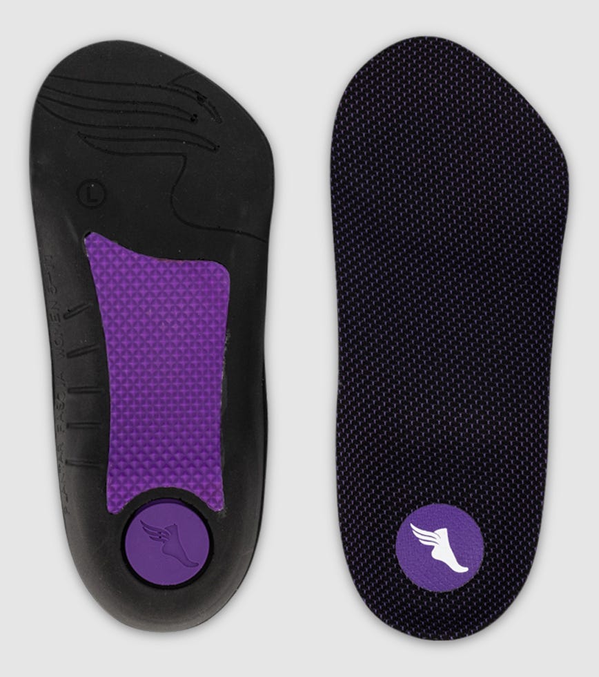 THE ATHLETES FOOT PLANTAR FASCIA 3/4 INNERSOLE BLACK PURPLE | The ...