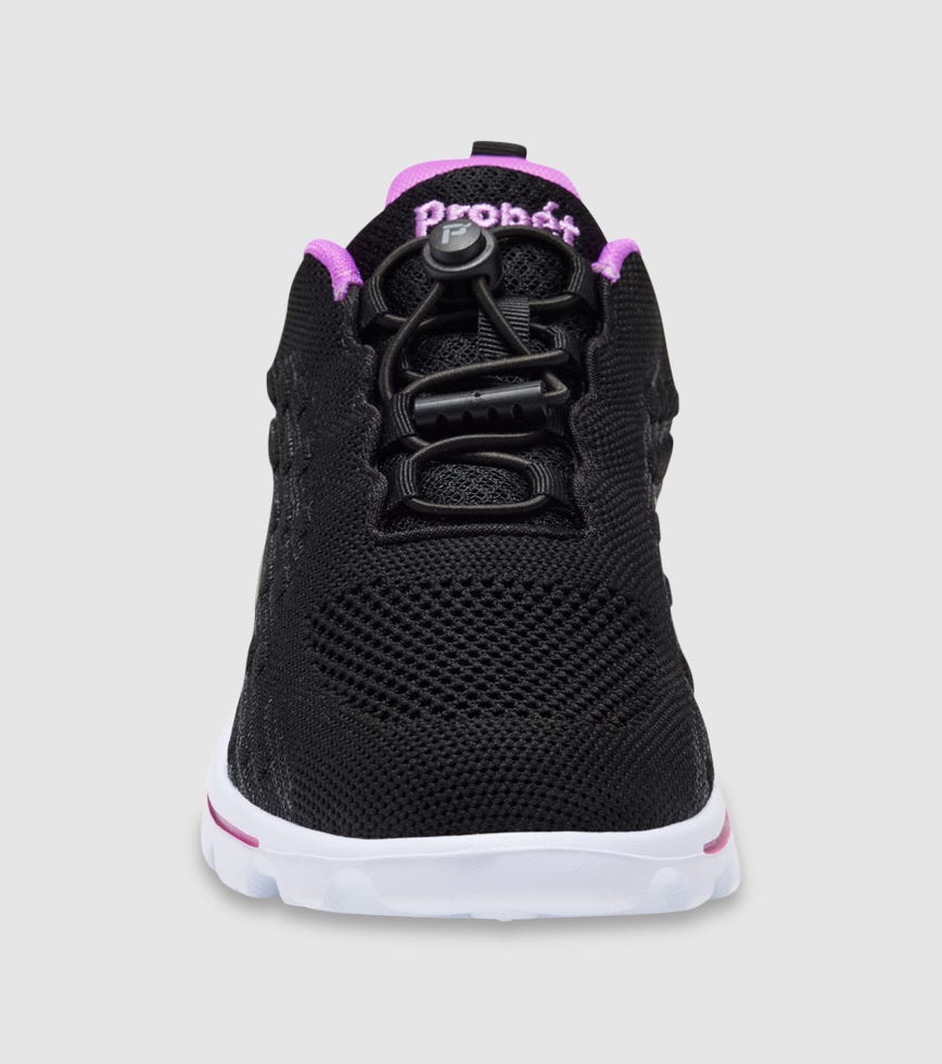 PROPET TRAVELACTIV AXIAL (D WIDE) WOMENS BLACK PURPLE | The Athlete's Foot