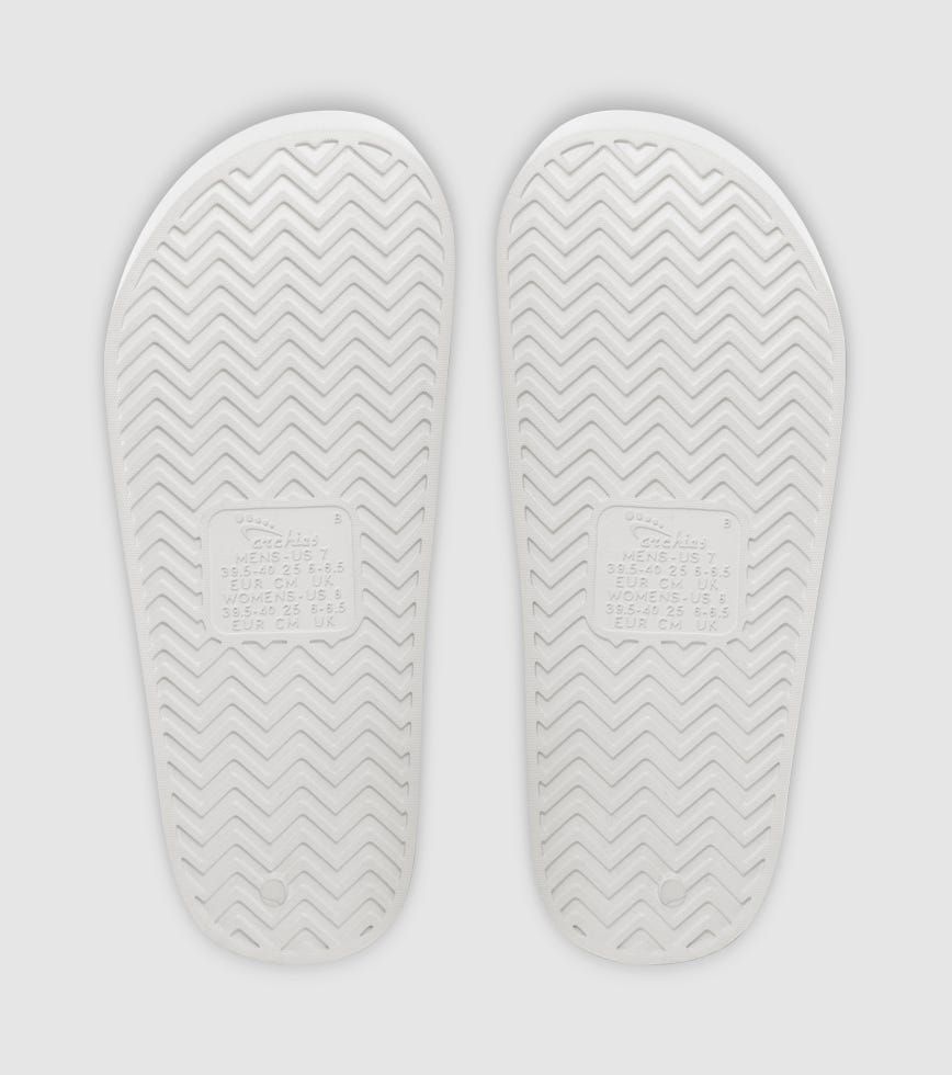 ARCHIES ARCH SUPPORT UNISEX SLIDES WHITE | The Athlete's Foot